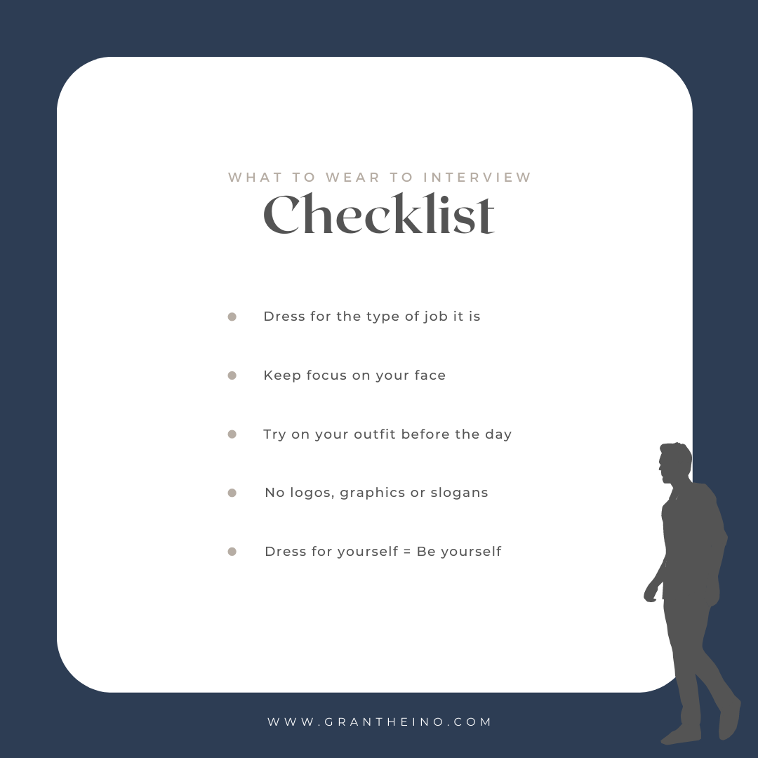 What to wear to a job interview – Grant Heino